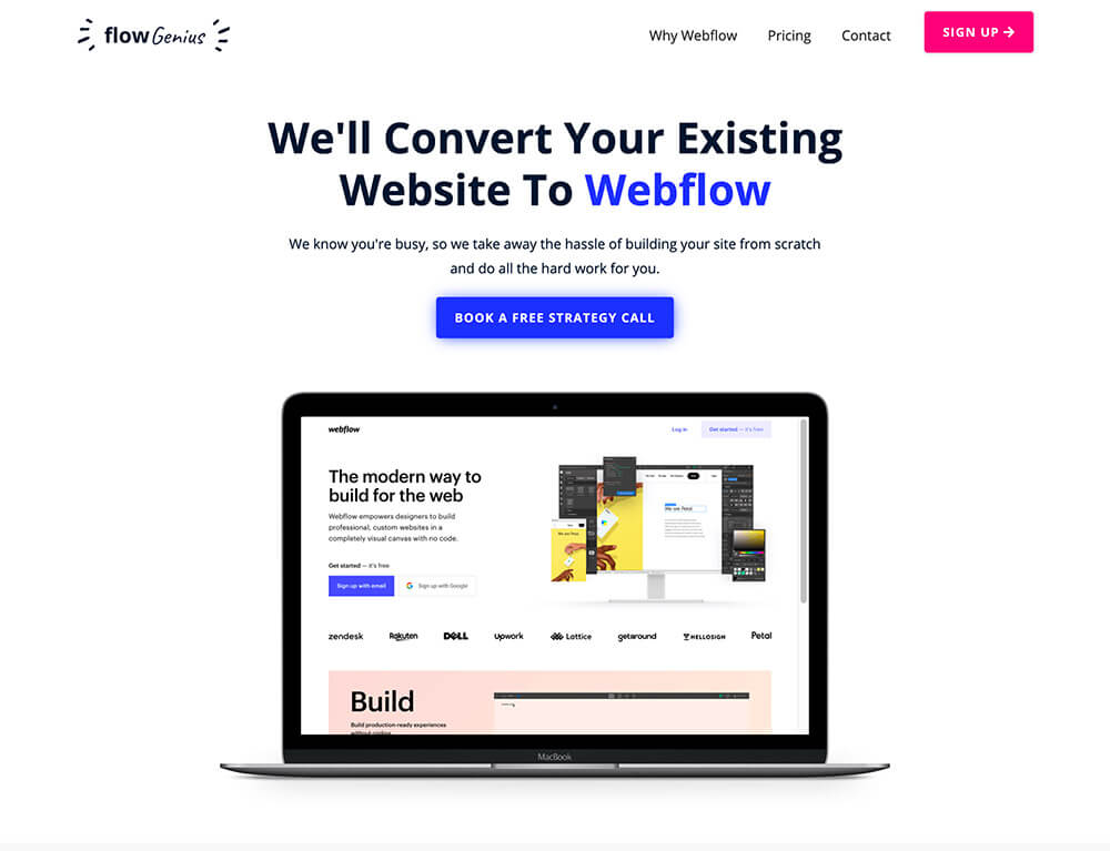Webflow Productized Services Examples - ProductizedList