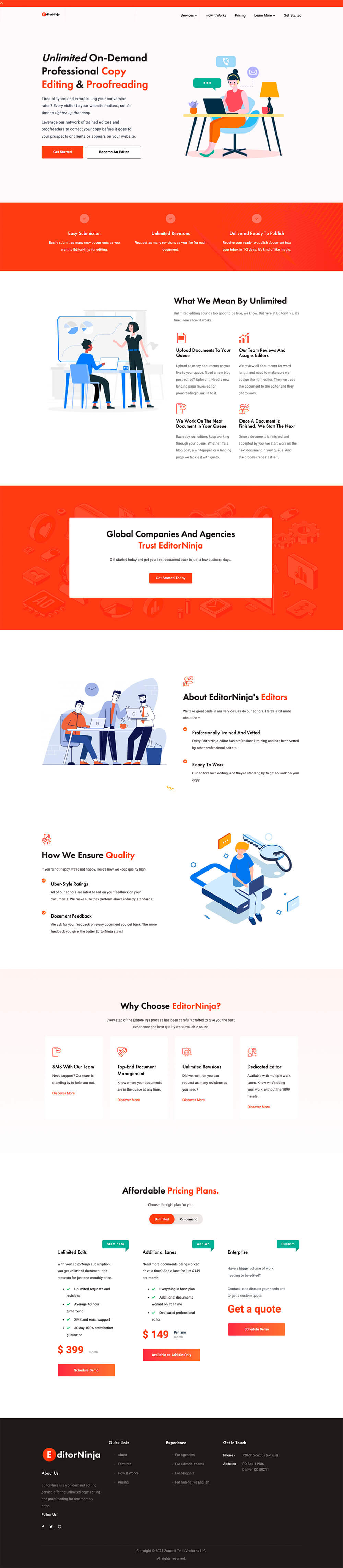 EditorNinja Productized Service - ProductizedList